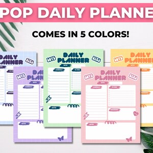 Kpop Daily Planner Pages Digital Download (letter Size, A4, A5 ...