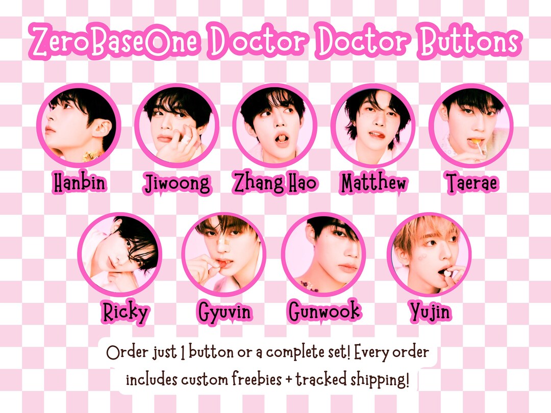 Zerobaseone Doctor! Doctor! Pinback Buttons: ZB1 Kpop Fan Gift - Etsy
