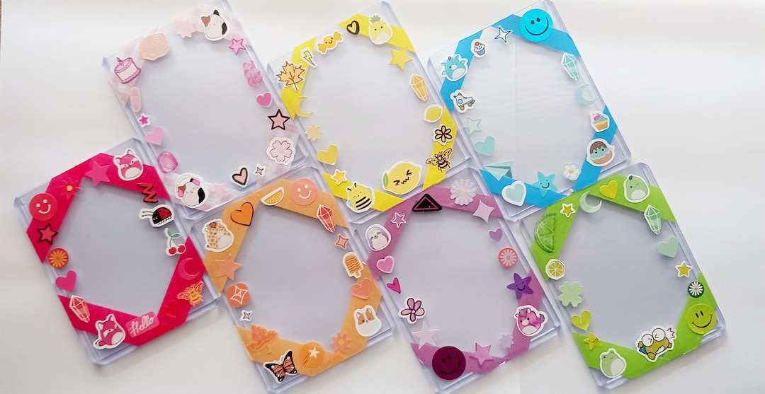 Custom Deco Toploaders for Kpop Photocards - Cute Decorated Photo ...