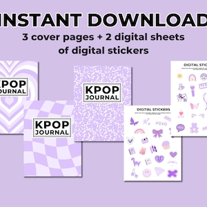 Printable Kpop Journal Digital Purple Version - Download or Use With ...