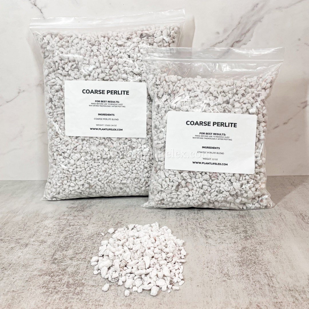 24OZ | 1.5LB BAG Coarse Chunky Perlite for Houseplants - Soilless ...