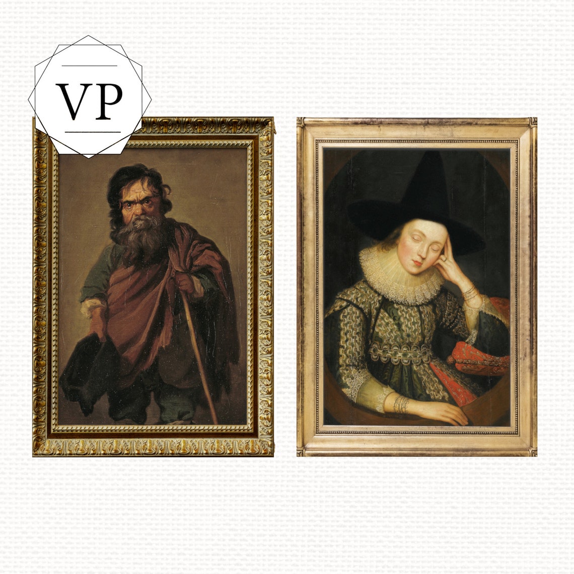 Wizard Portraits With Frames | SET OF 8 | Magical Party Harry Wizard ...