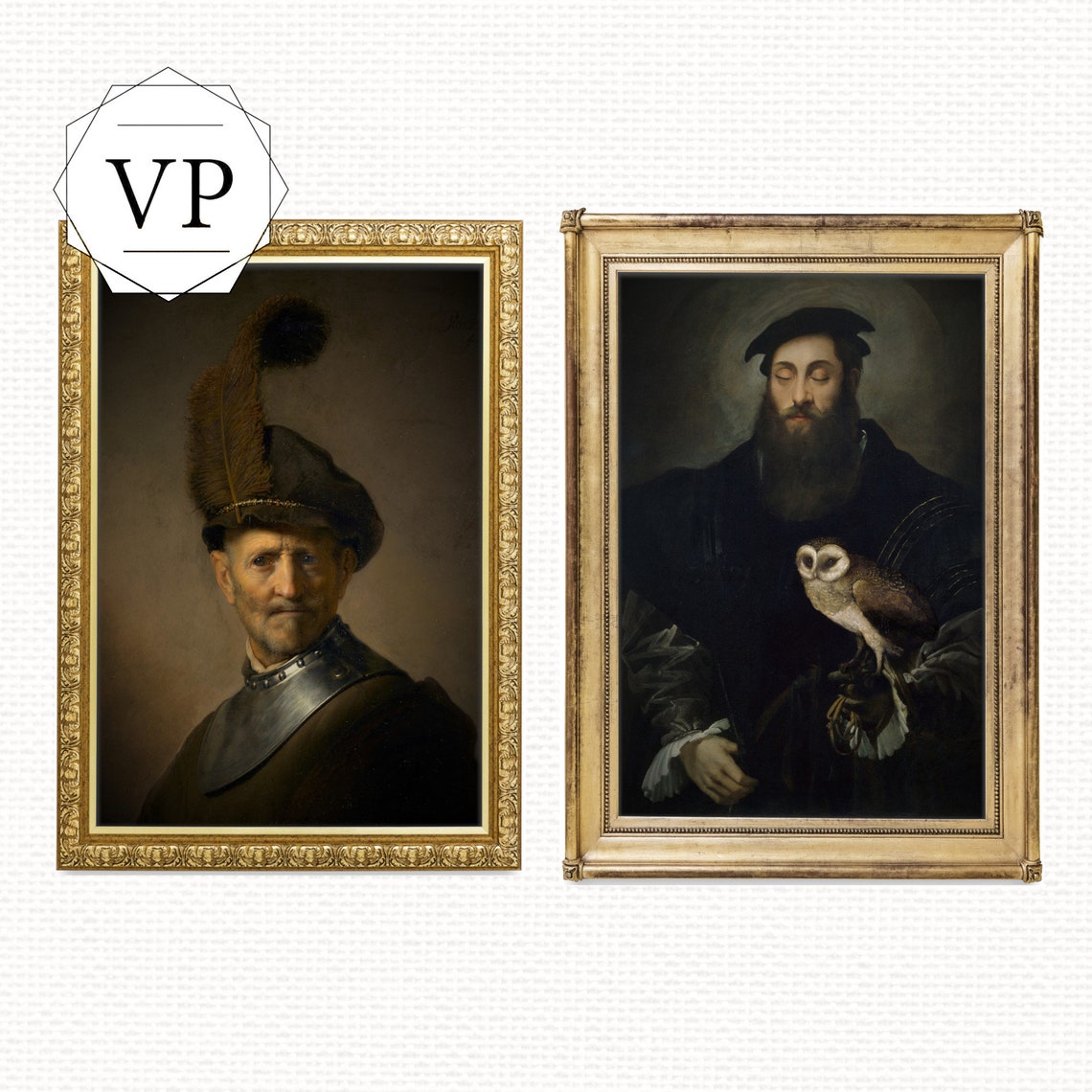 Wizard Portraits With Frames SET OF 8 Magical Party Wizard | Etsy