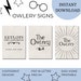 Owlery and Emporium Signs | Printable Digital Download | Magical Party ...