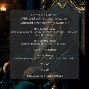 Headmaster Portrait | With / Without Printable Frame | Magical Party ...