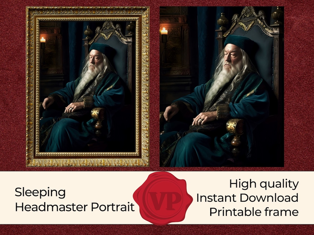 Headmaster Portrait | With / Without Printable Frame | Magical Party ...