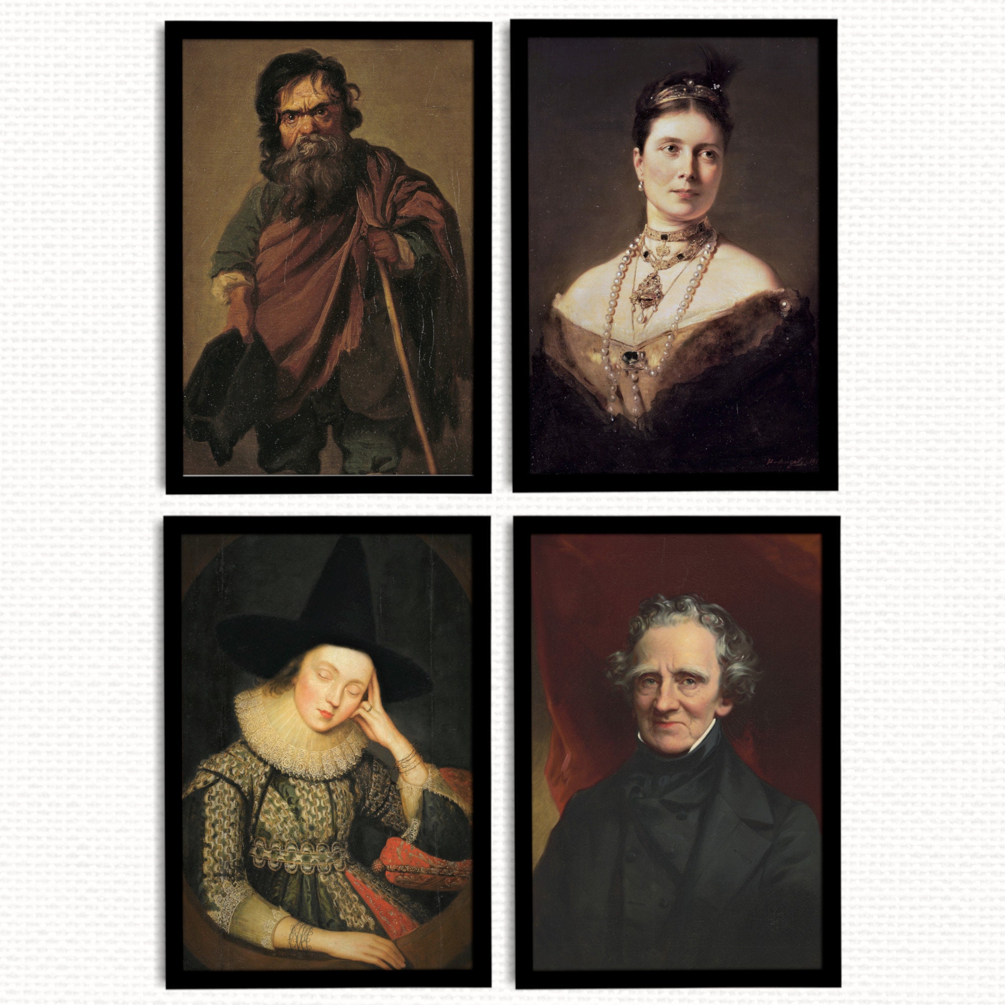 Wizard Portraits SET OF 8 Magical Wall Art Printable - Etsy