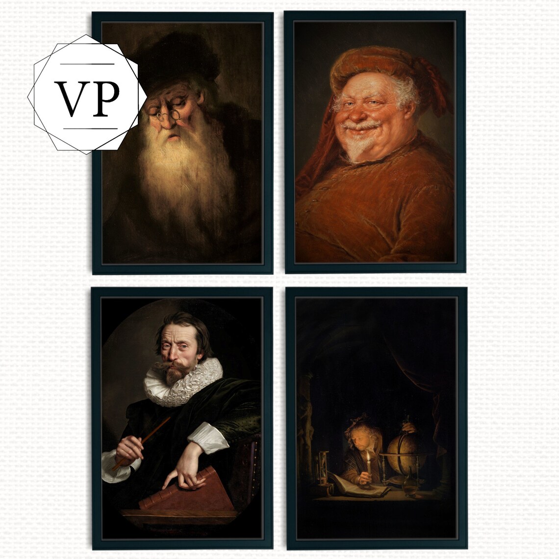 Wizard Portraits SET OF 8 Magical Wall Decor Printable - Etsy