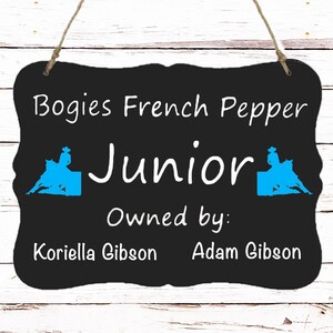 Custom 8x10 In. Horse Stall Signs Chalkboard Stall Signs Barn Decor ...