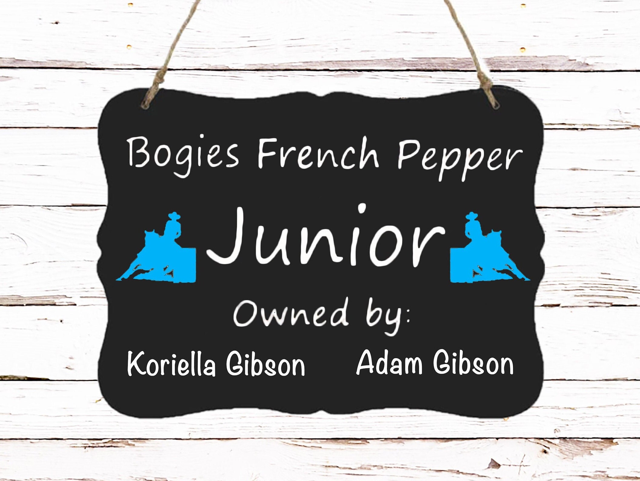 Custom 8x10 In. Horse Stall Signs Chalkboard Stall Signs Barn Decor ...