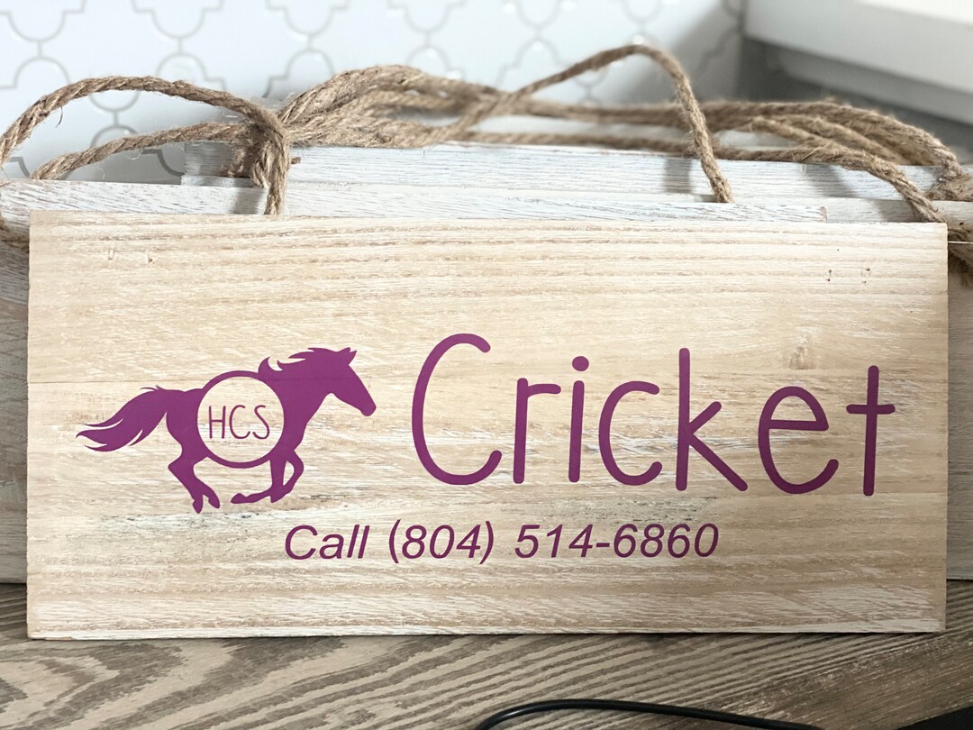 Custom Stall Sign | WOODEN Horse Name Sign | Custom Stall Sign | Show ...