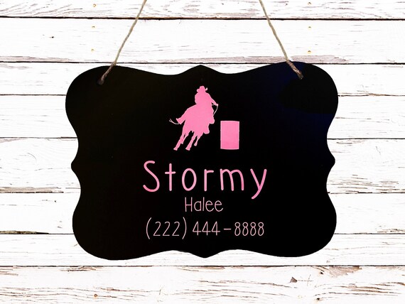 CUSTOMIZED 6.5 X 9 In. Horse Stall Signs Chalkboard Stall - Etsy