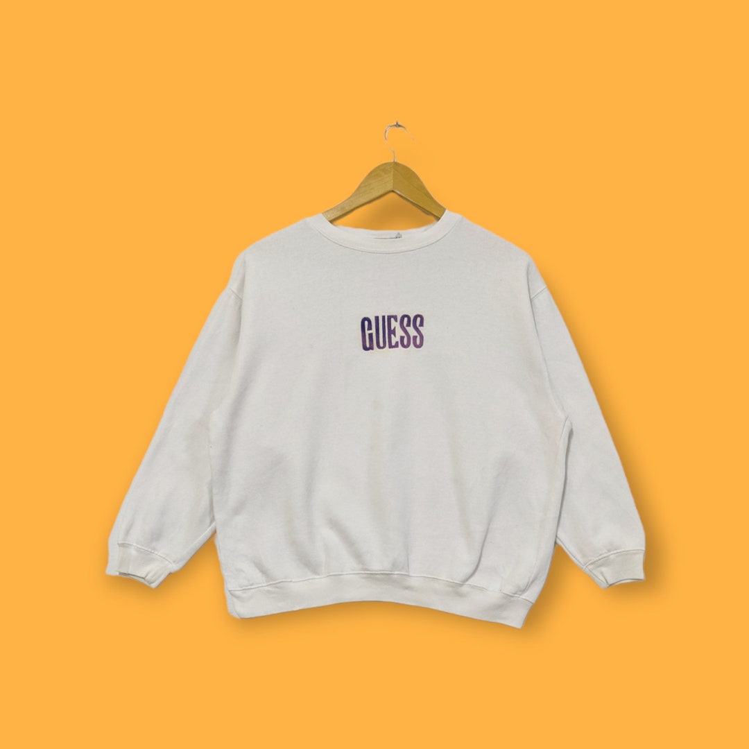 Vintage Guess Embroidered Logo Sweatshirt Guess Crewneck Guess Sweater ...