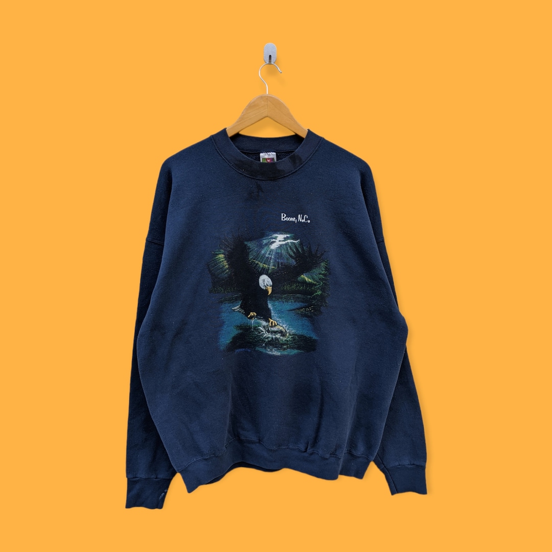 Vintage 90s Boone Bald Eagle Sweatshirt Boone Bald Eagle Crewneck Boone ...