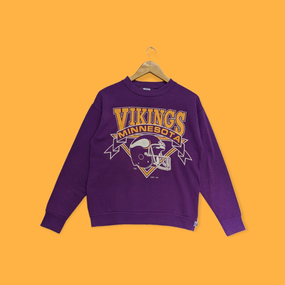 Vintage 90s Minnesota Vikings Sweatshirt Minnesota Vikings Crewneck ...