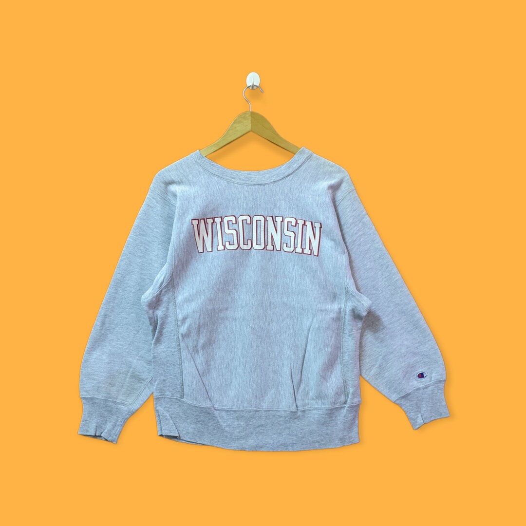 Vintage Wisconsin University Champion Reverse Weave Sweatshirt ...