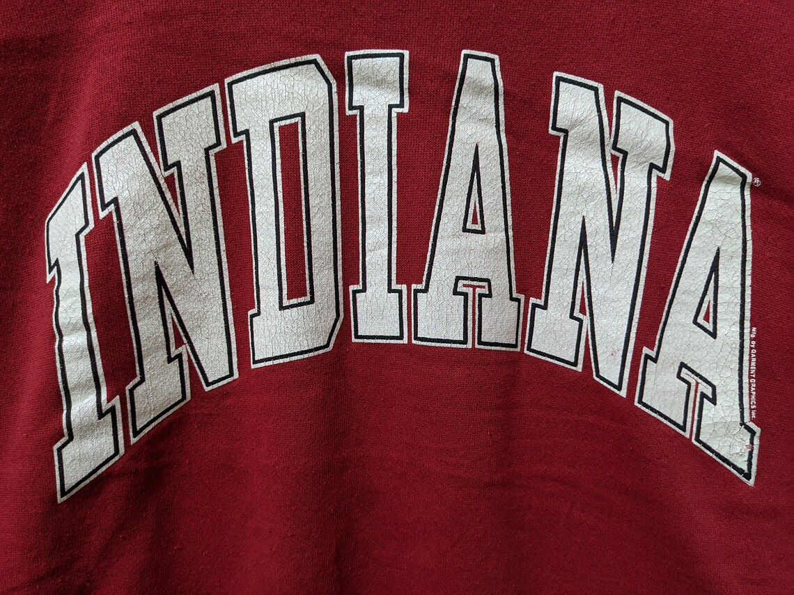 Vintage Indiana University Spell Out Sweatshirt Indiana University ...
