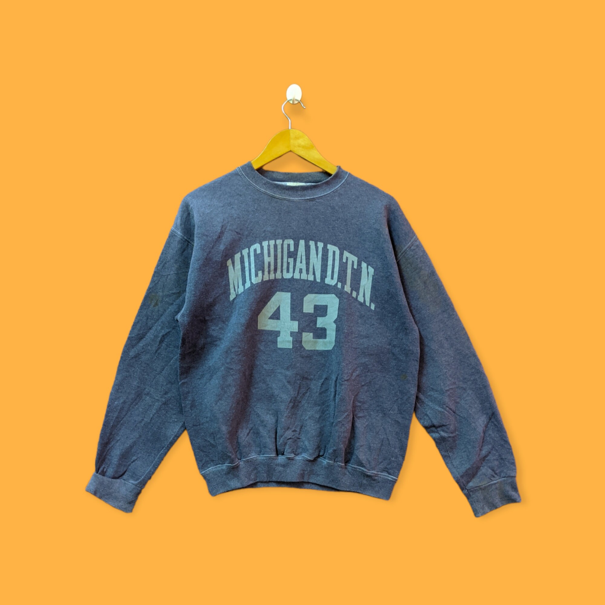 Vintage Michigan 43 Sweatshirt Michigan 43 Crewneck Michigan 43 Sweater ...