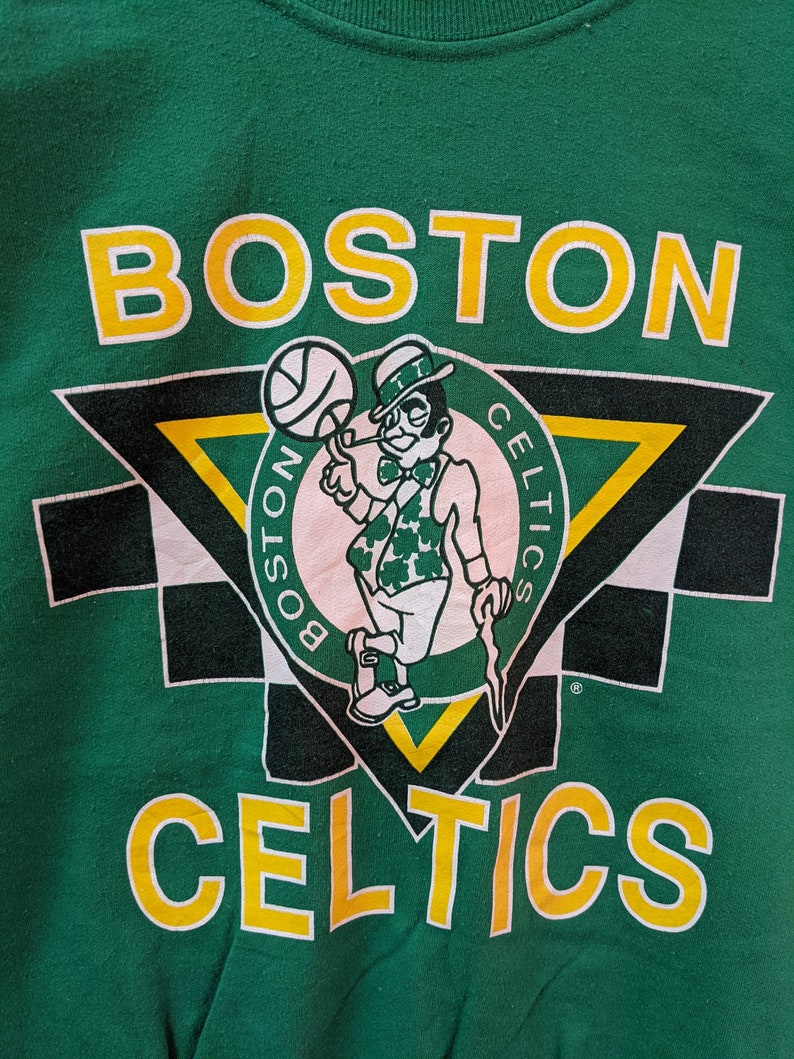 Vintage 90s Boston Celtics Sweatshirt Boston Celtics Crewneck Boston ...