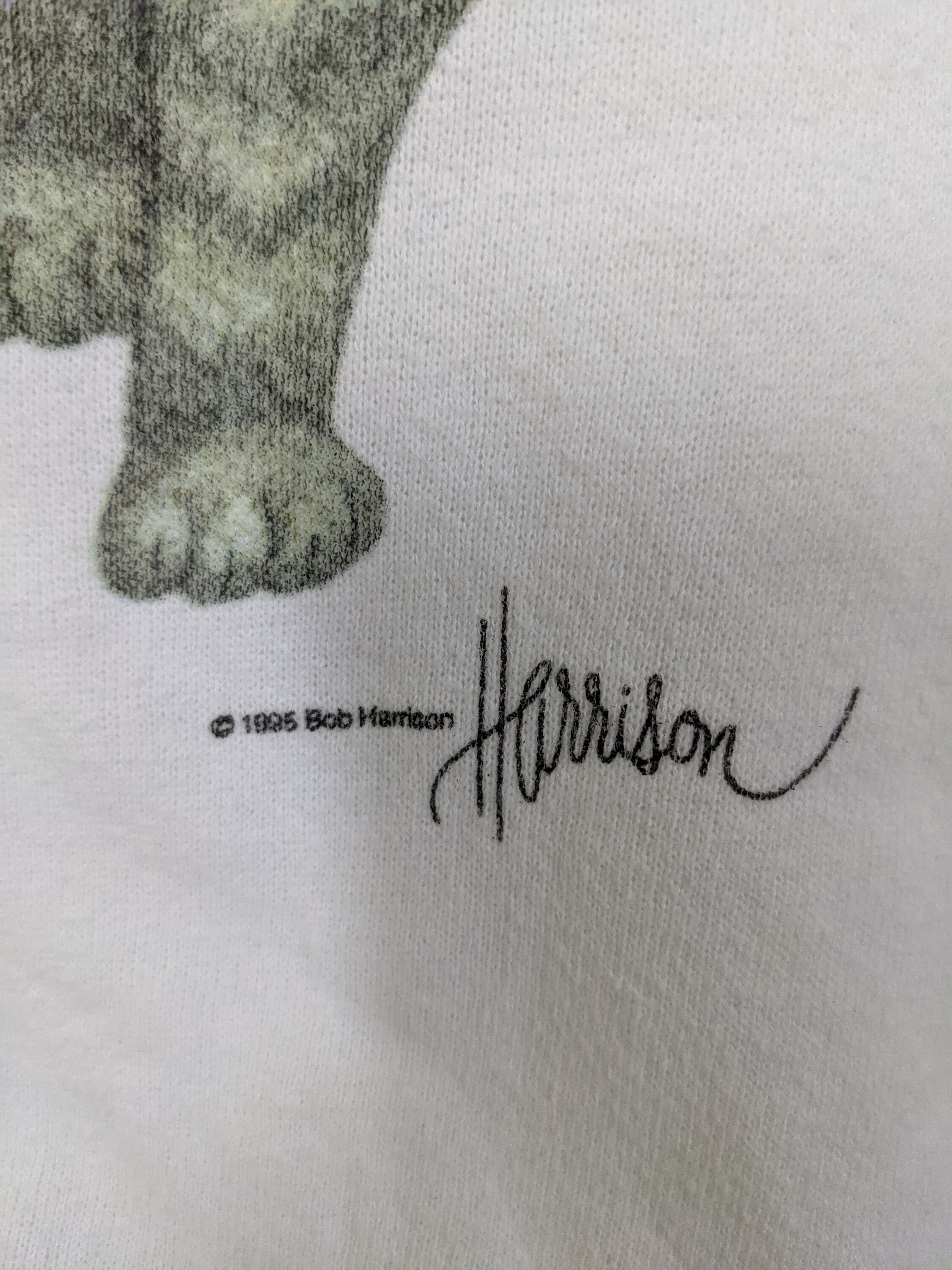 Vintage 1995 Bob Harrison Cat Kitten Mirror Print Sweatshirt Cat Kitten ...