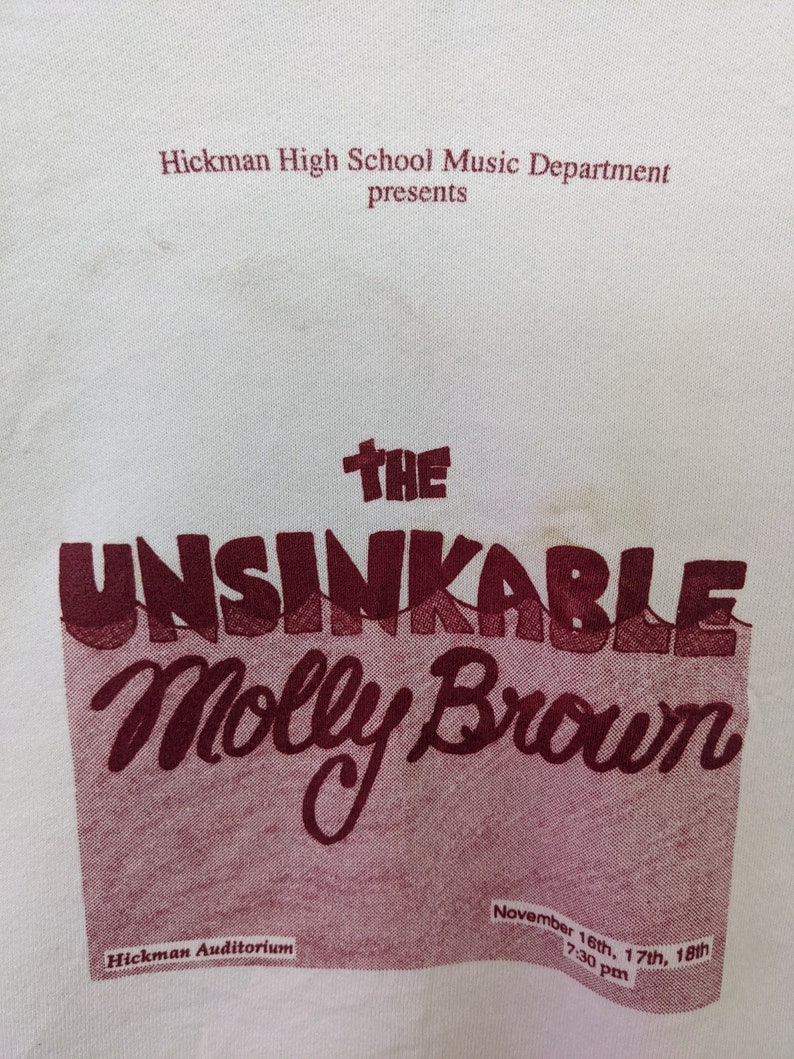 Vintage the Unsinkable Molly Brown Sweatshirt Molly Brown Crewneck ...
