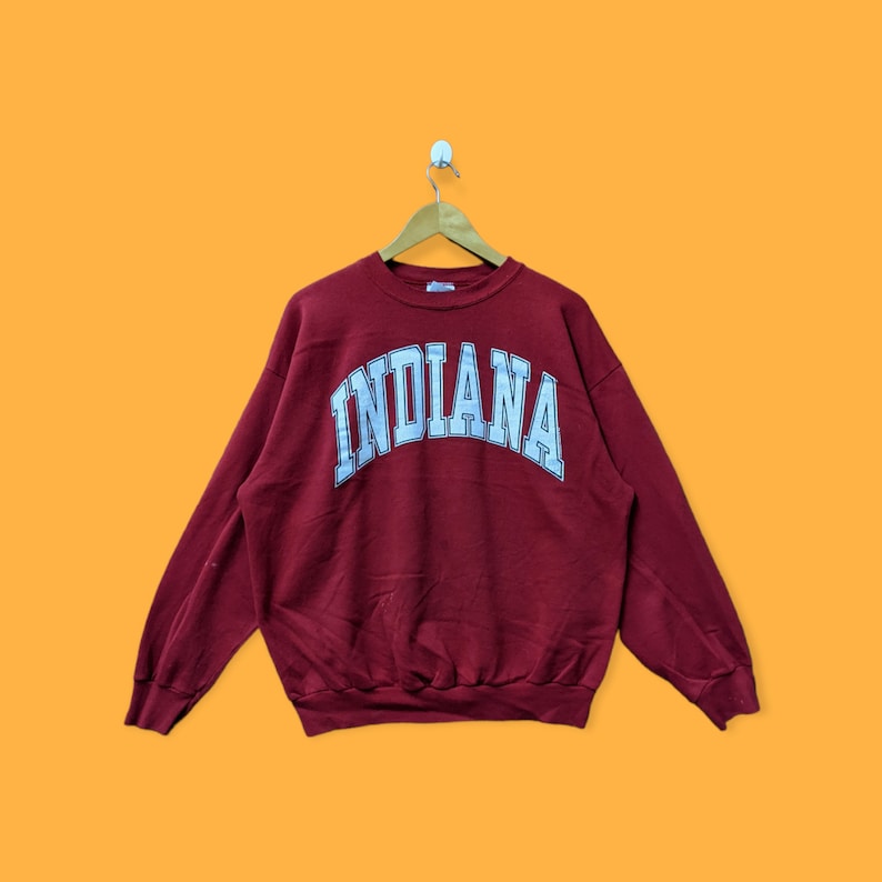 Vintage Indiana University Spell Out Sweatshirt Indiana University ...