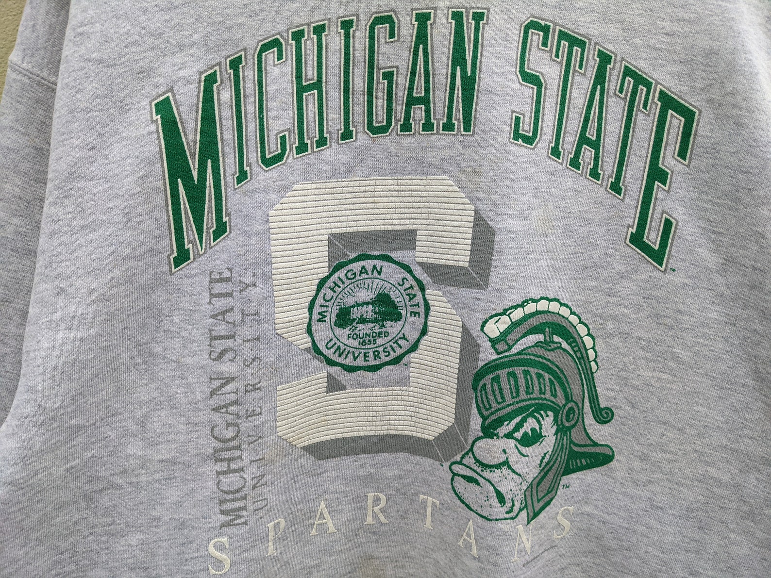 Vintage 90s Michigan State University Sweatshirts Spartans Crewneck ...