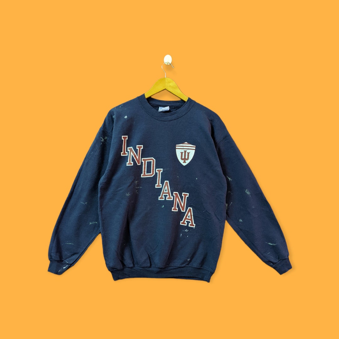 Vintage Distressed Indiana University Hoosiers Sweatshirt Indiana ...