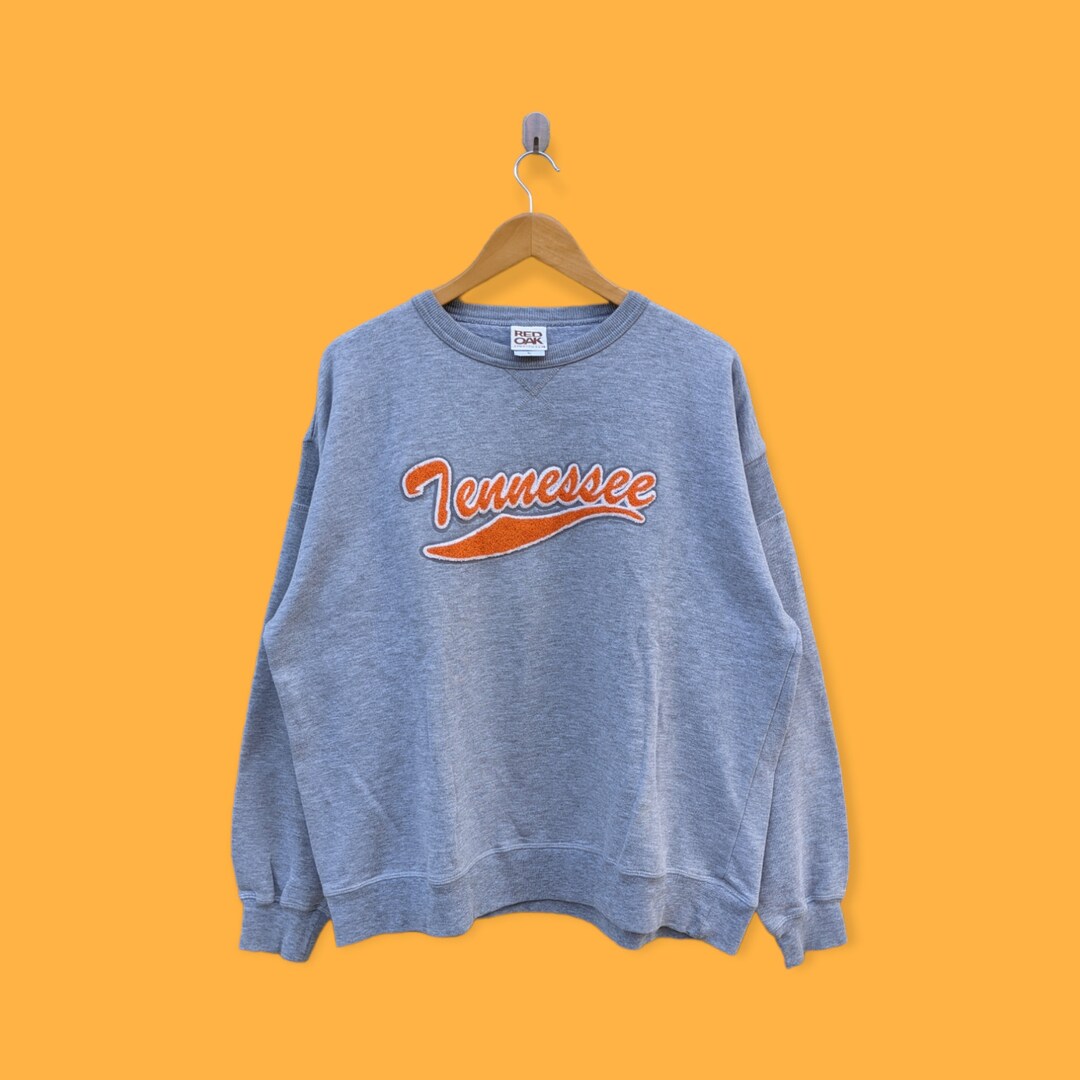 Vintage Tennessee Embroidered Logo Sweatshirt Tennessee University ...