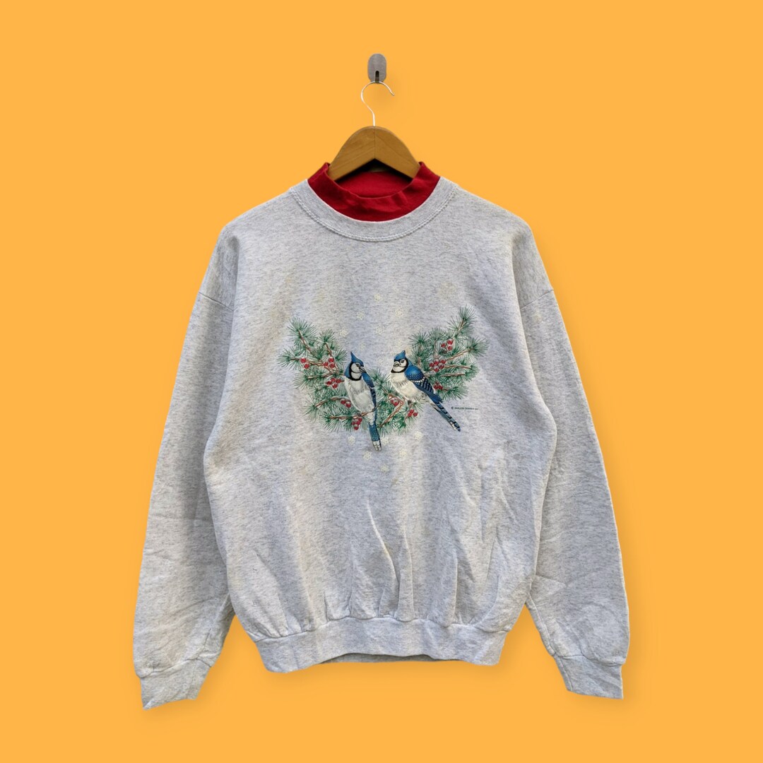 Vintage Endless Design Blue Jay Bird Sweatshirt Endless Design Crewneck ...