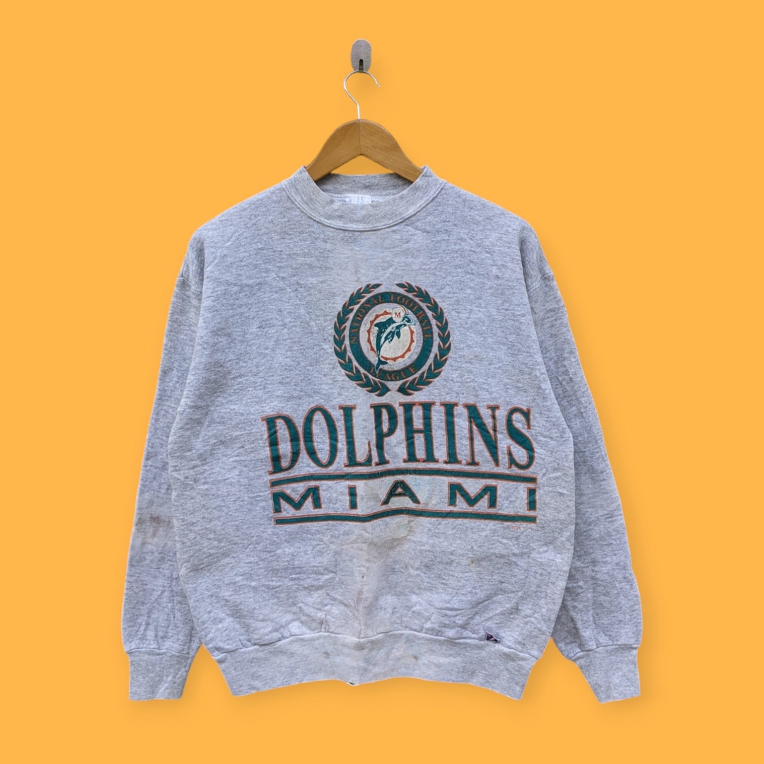 Vintage Distressed 90s Miami Dolphins Sweatshirt Miami Dolphins ...