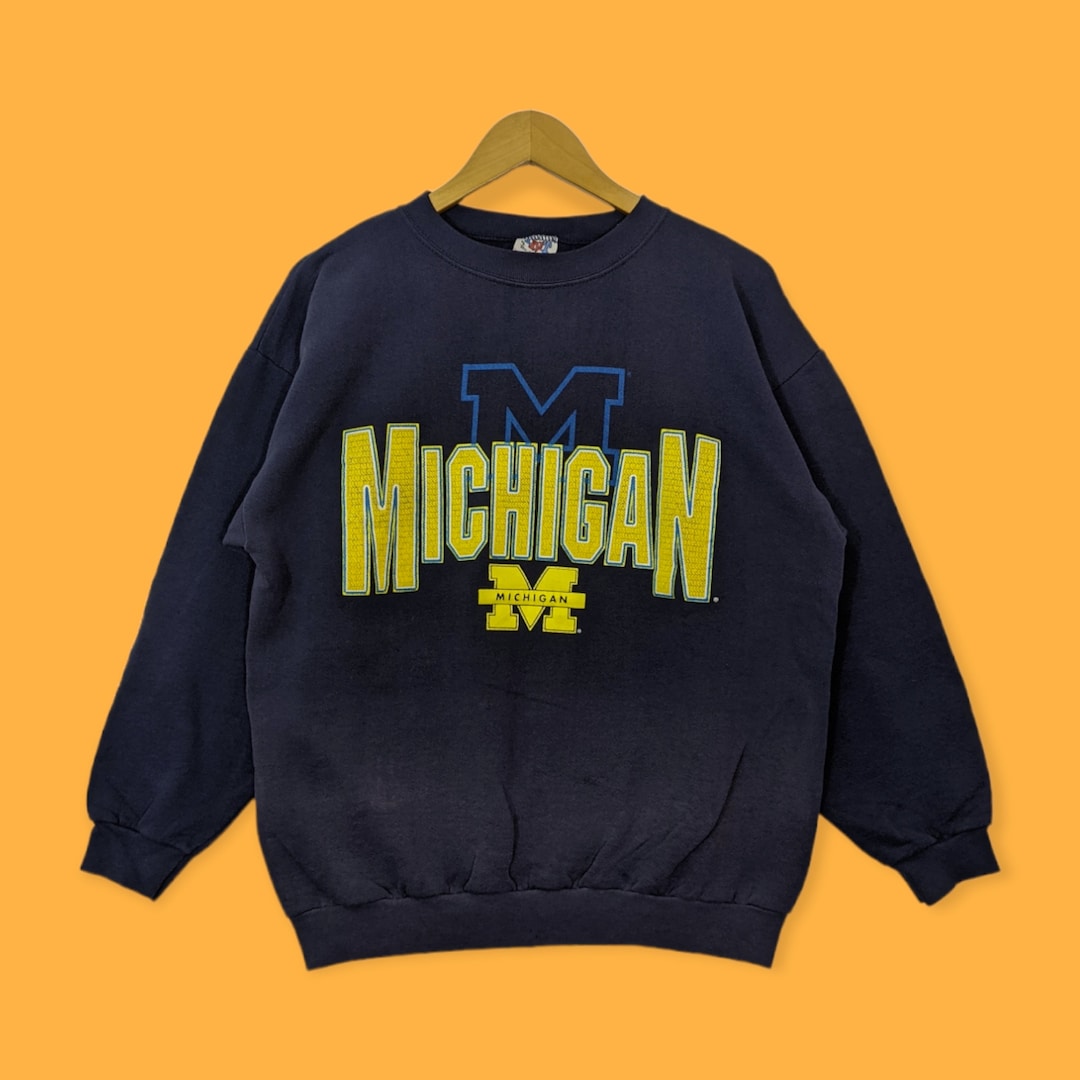 Vintage University Michigan Wolverines Sweatshirt Michigan Wolverines ...