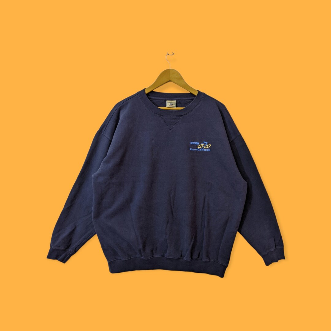 Amgen Tour of California Embroidered Logo Sweatshirt Amgen Crewneck ...