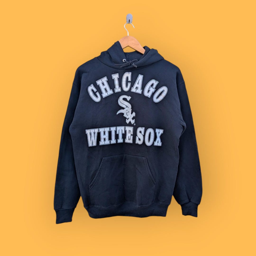 Vintage 90s Chicago White Sox Spell Out Hoodie Chicago White Sox ...