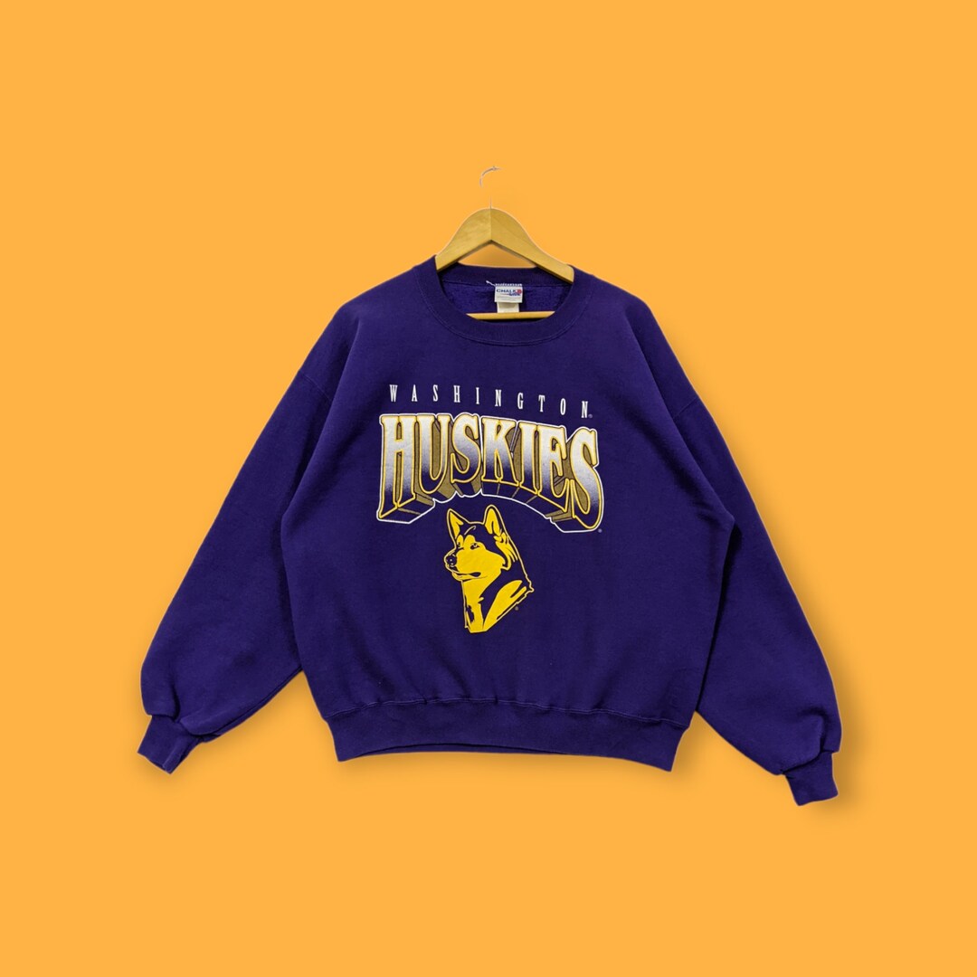 Vintage Washington Huskies Sweatshirt Washington Huskies Crewneck ...