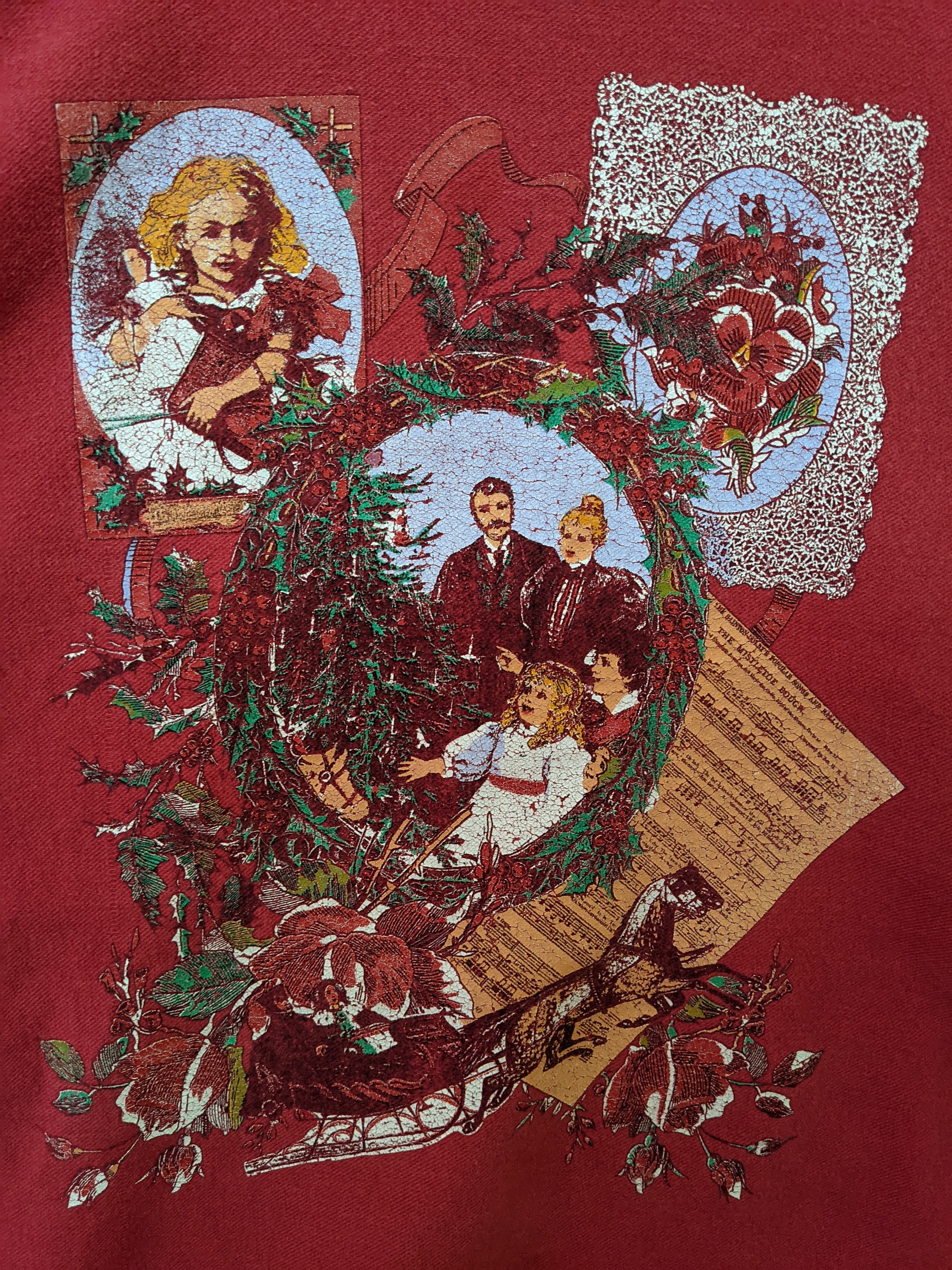 Vintage the Mistletoe Bough Sweatshirt Mistletoe Bough Crewneck ...