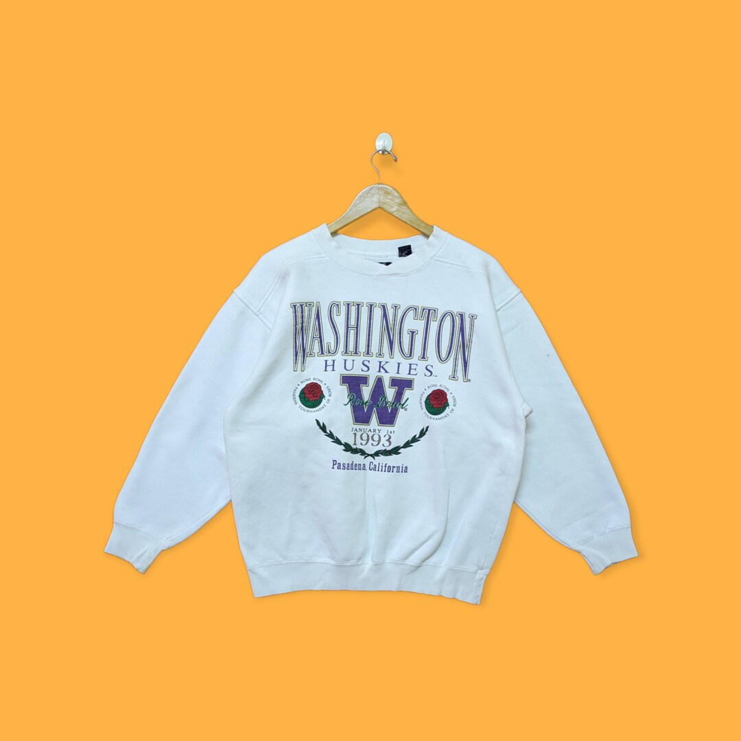 Vintage 1993 Washington Huskies Sweatshirt Washington Huskies Crewneck ...