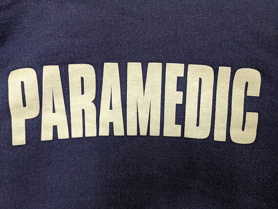 Vintage paramedic spell out sweatshirts paramedic cre… - Gem