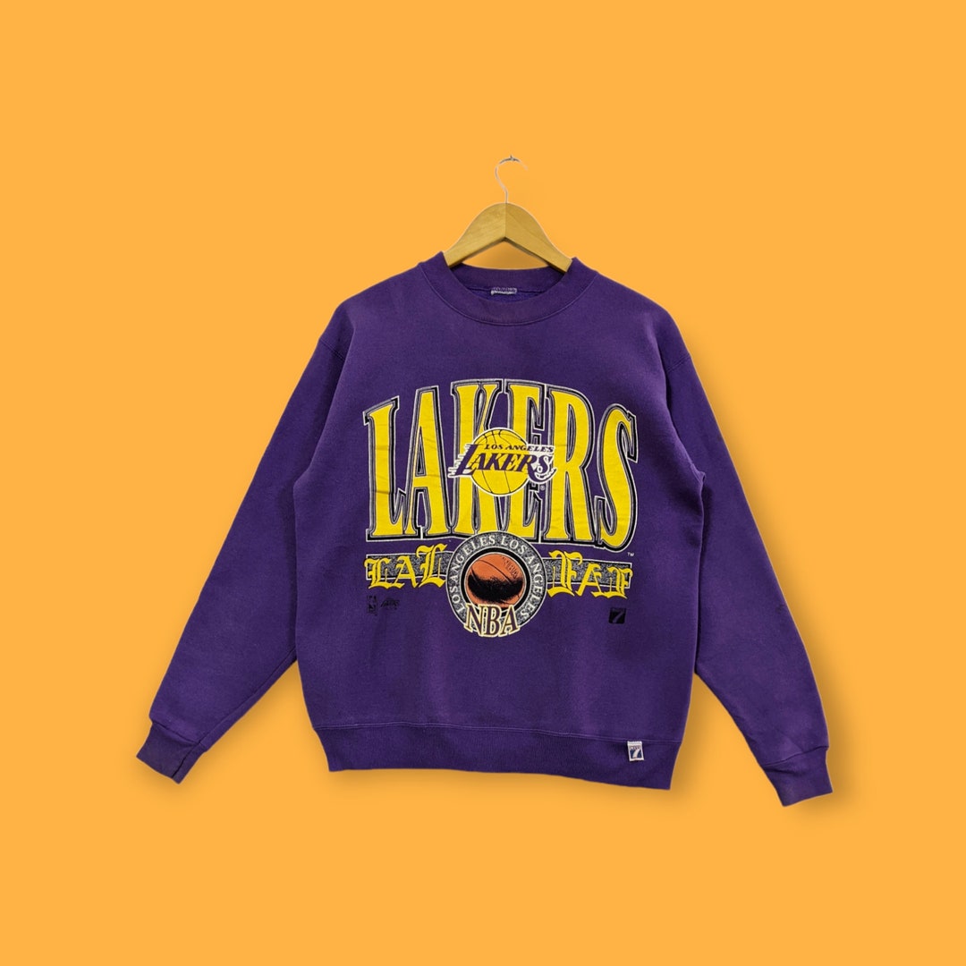 Vintage Los Angeles Lakers Sweatshirt Los Angeles Lakers Crewneck ...