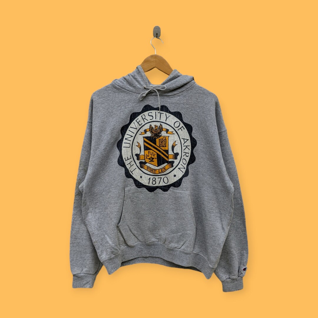 Vintage University of Akron Hoodie University of Akron Sweater Pullover ...