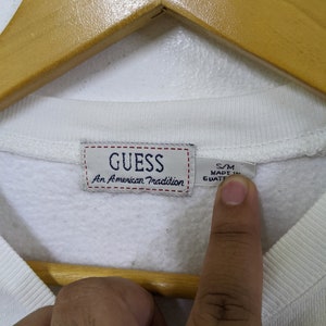 Vintage Guess Embroidered Logo Sweatshirt Guess Crewneck Guess Sweater ...
