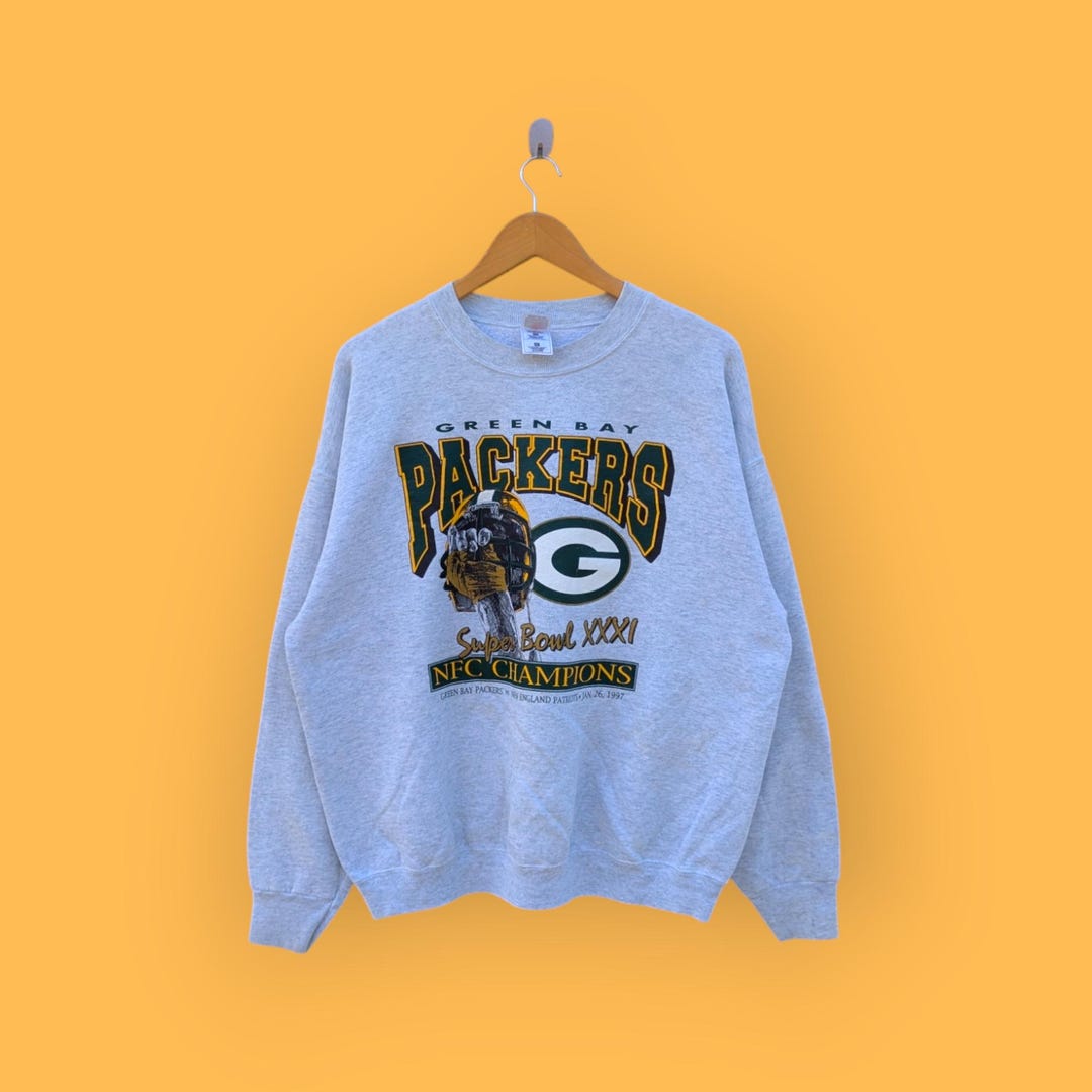 Vintage 1997 Green Bay Packers Sweatshirt Green Bay Packers Crewneck ...