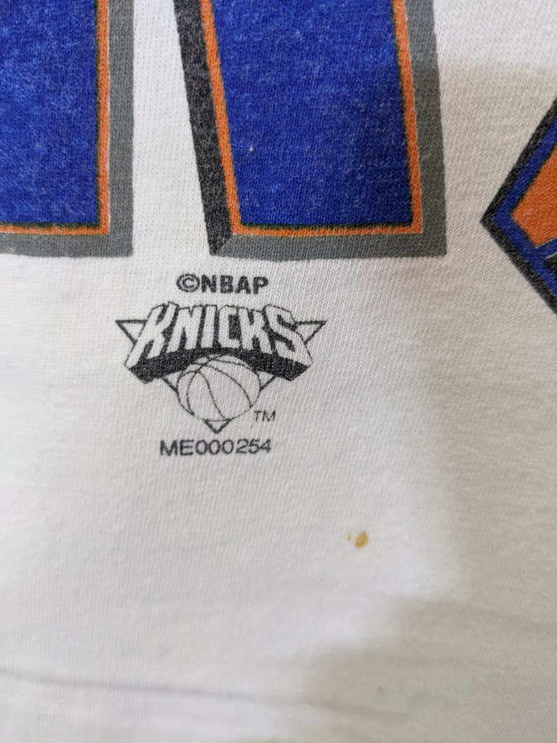 Vintage New York Knicks Big Image Basketball White Colour Size X-large ...