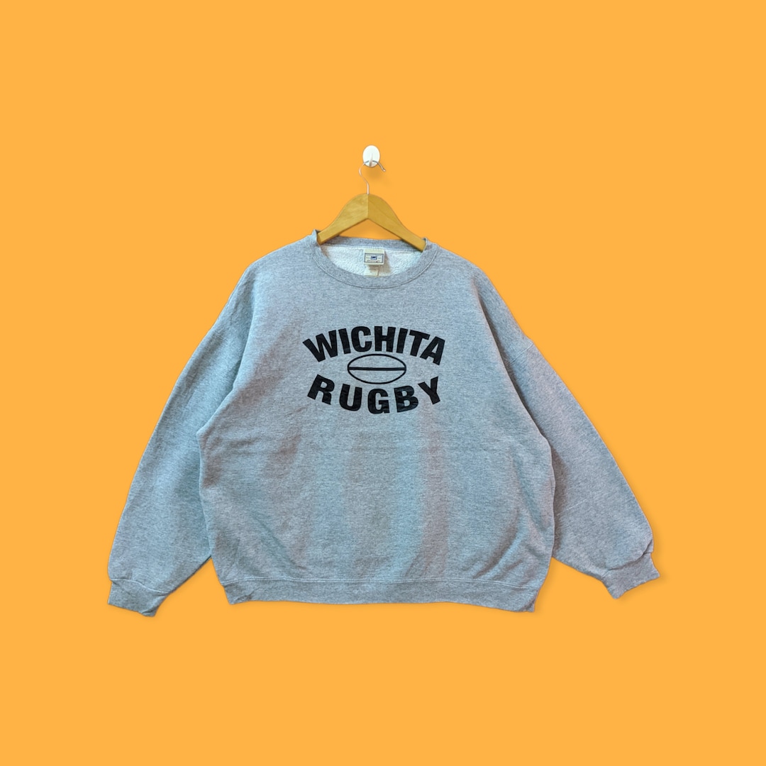Vintage Wichita Rugby Spell Out Sweatshirt Wichita Rugby Crewneck ...