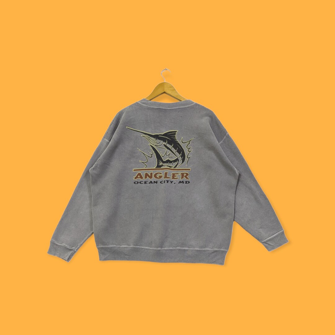Vintage Angler Ocean City Sweatshirt Angler Ocean City Crewneck Angler ...