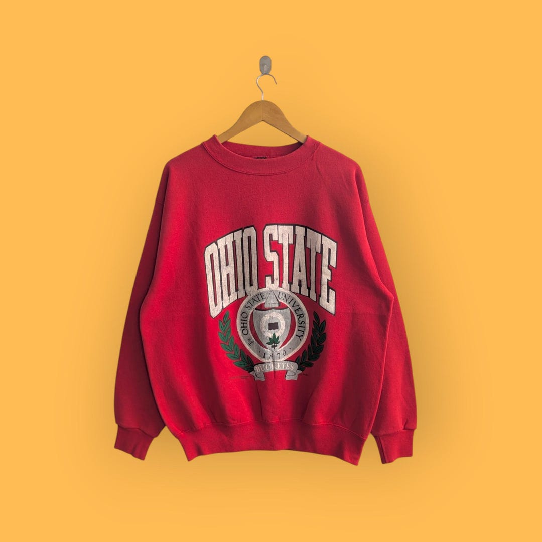 Vintage 1989 Distressed Ohio State University Sweatshirt Ohio State ...
