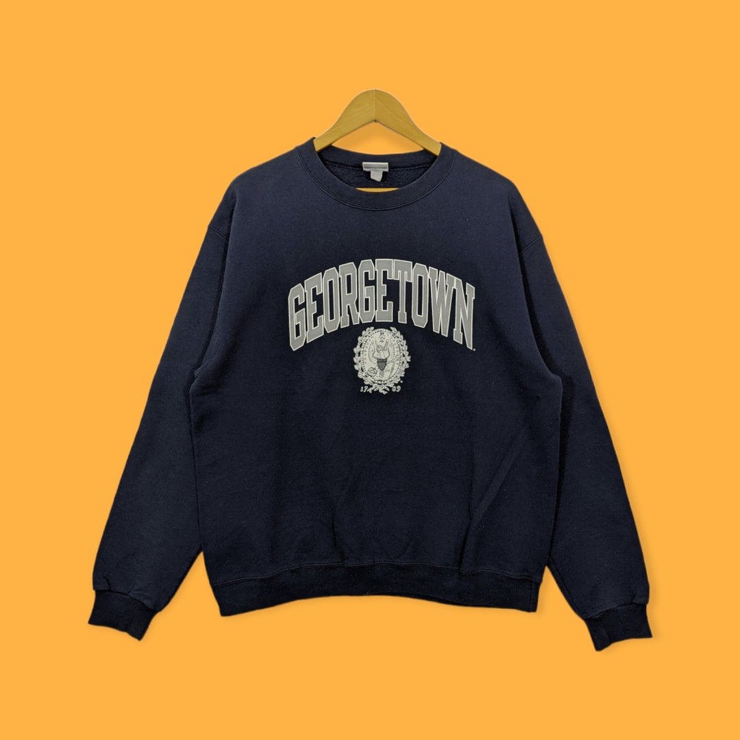 Vintage Georgetown Big Logo Sweatshirt Georgetown Crewneck Georgetown ...