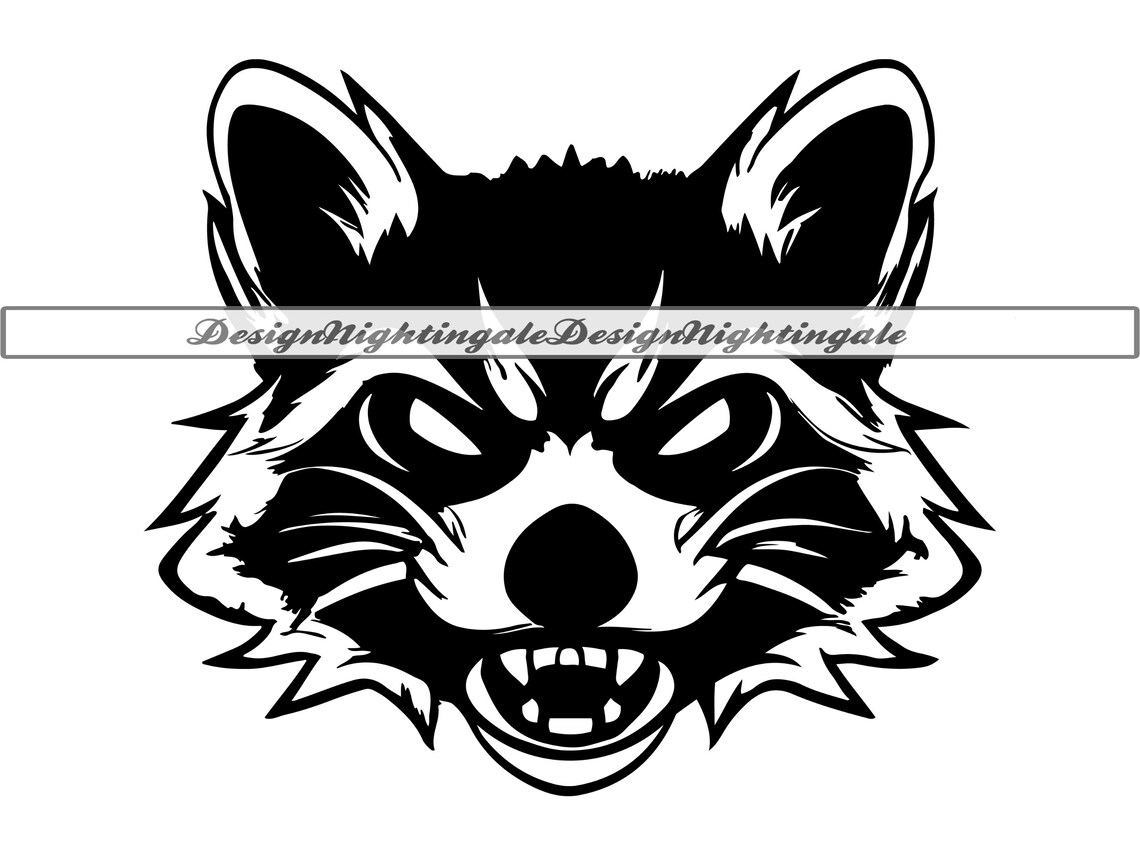 Angry Raccoon SVG Raccoon Mascot SVG Angry Raccoon Clipart - Etsy