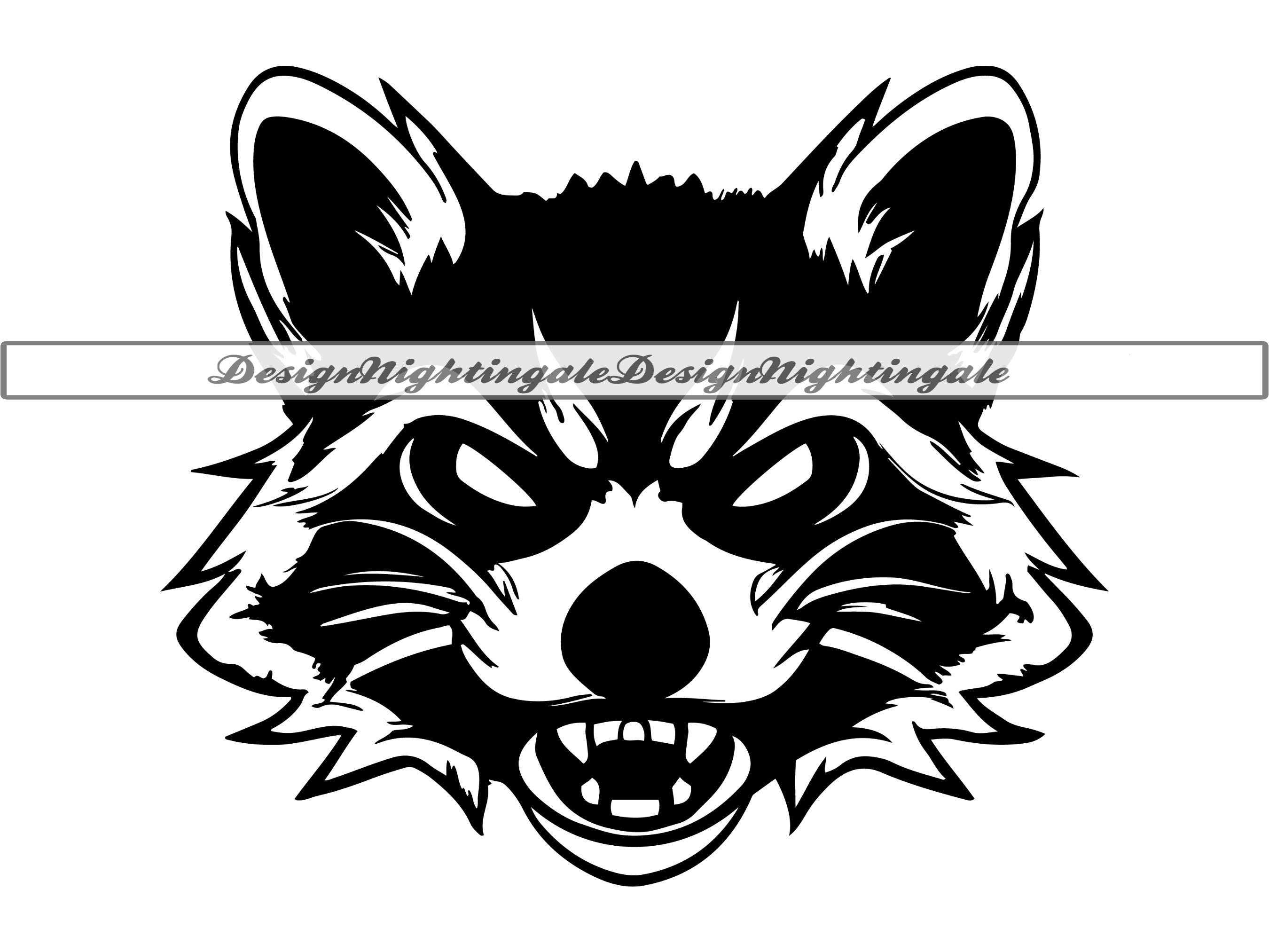 Angry Raccoon SVG, Raccoon Mascot SVG, Angry Raccoon Clipart, Files for ...