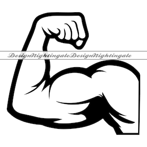 Bicep Muscles SVG, Biceps SVG, Arm Flex SVG, Bicep Muscles Clipart ...